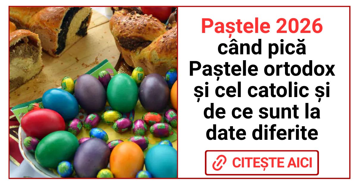 Paștele 2026: când pică Paștele ortodox și cel catolic și de ce sunt la ...